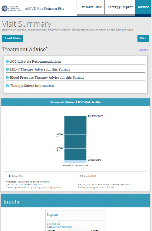 ASCVD Risk Estimator Plus - American College of Cardiology